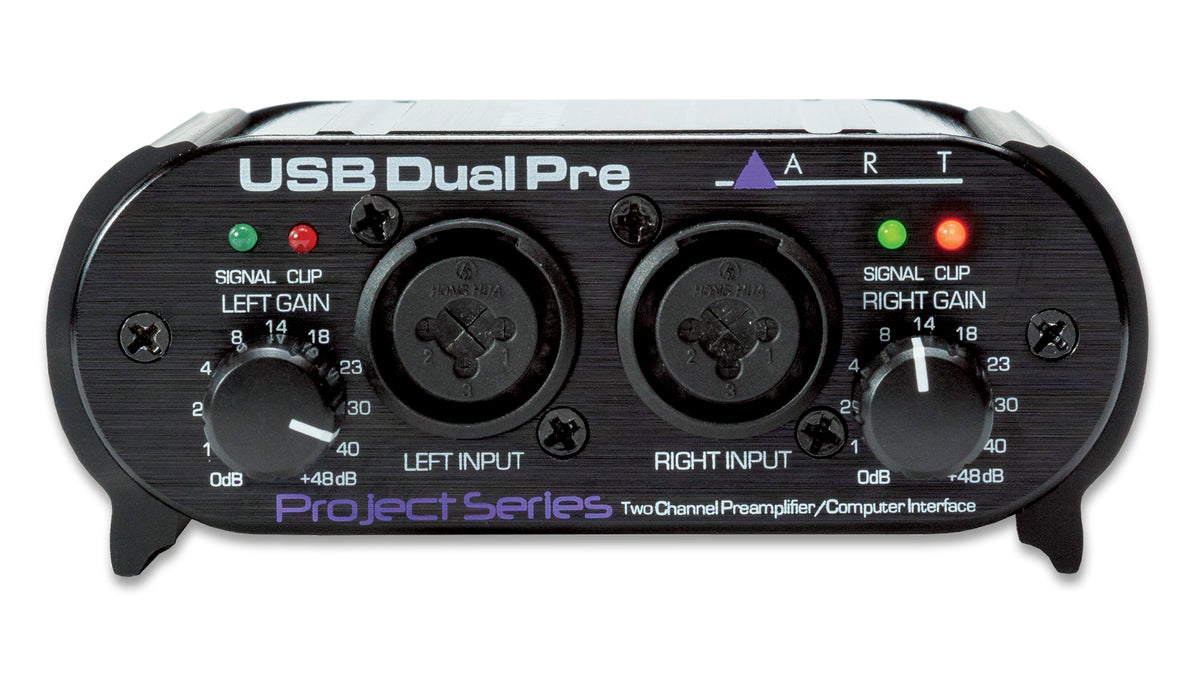 ART Pro Audio USB Dual Pre Project Series 2-Channel USB Pre – The Music ...